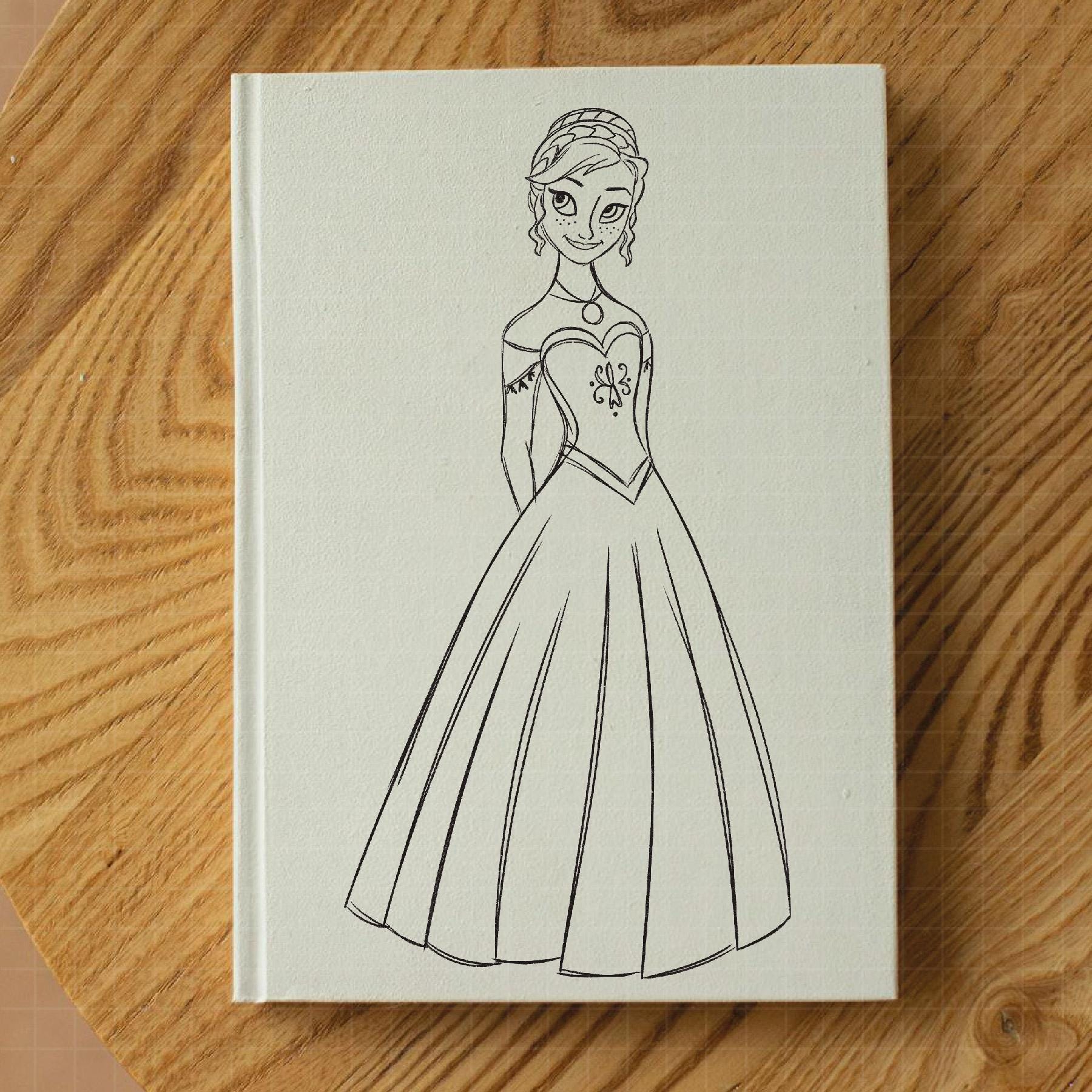 Princess Anna Frozen Drawing