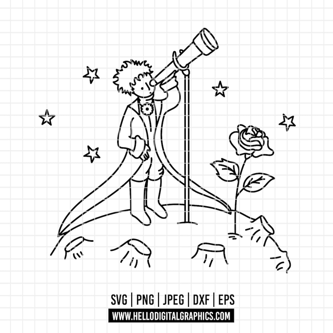 15 - the Little Prince SVG, EPS, PNG - the Little Prince Clipart Vector ...