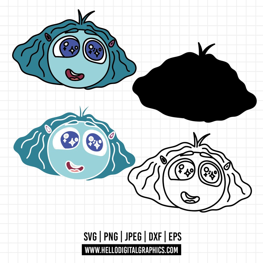 1504 Envy Face Inside Out 2 SVG, EPS, PNG Envy Clipart Vector. New ...