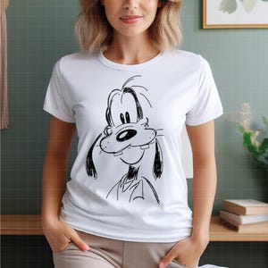 543 - Goofy Sketch SVG, PNG, Eps - Goofy Clipart Vector. Goofy Line Art ...