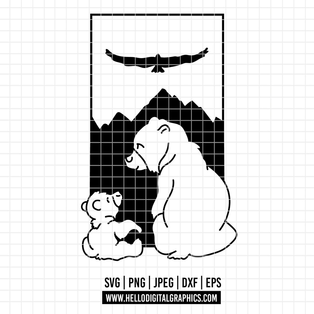 3989 - Kenai & Koda's Symbols SVG, EPS, PNG - Disneey Brother Bear ...