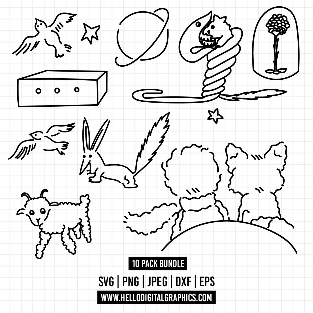 1259 -the Little Prince and the Fox Svg/the Little Prince Svg/the ...