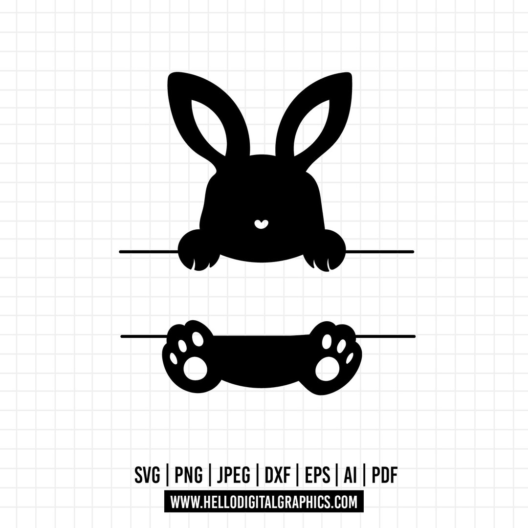 1363 - Easter Rabbit SVG, Easter Clipart, Easter Svg,rabbit Cut Files ...