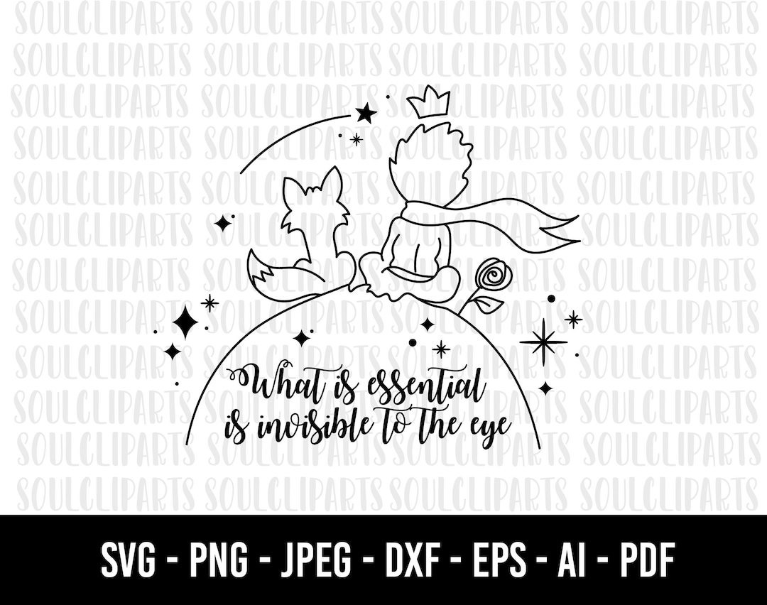 COD1201-El Principito y el zorro SVG/El Principito Svg/El Principito ...