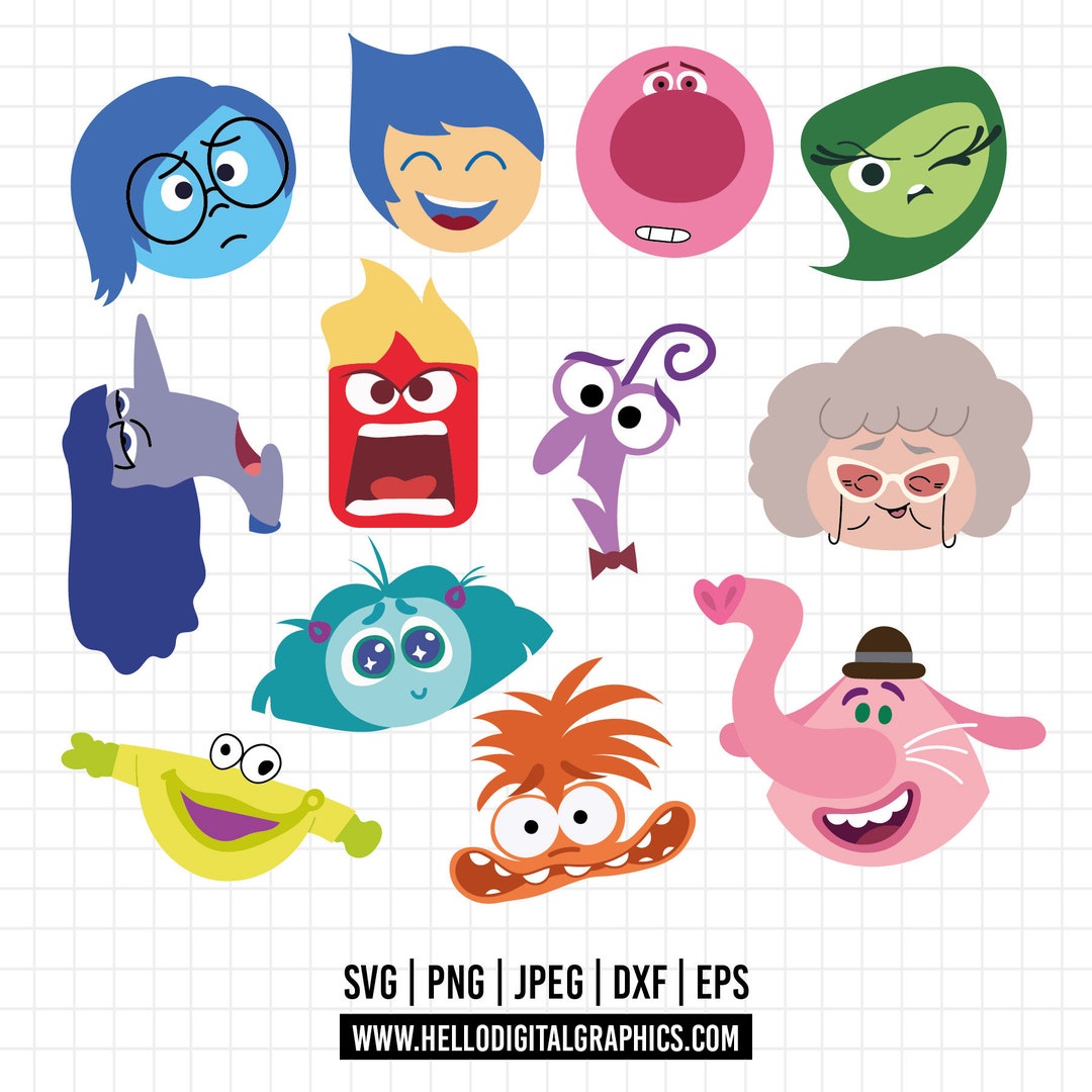 1513 - Inside Out 2 Pack Bundle SVG, EPS, PNG - Inside Out 2 New ...