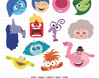 1464 Emociones de adentro hacia afuera 2 en círculos SVG, EPS, PNG ...