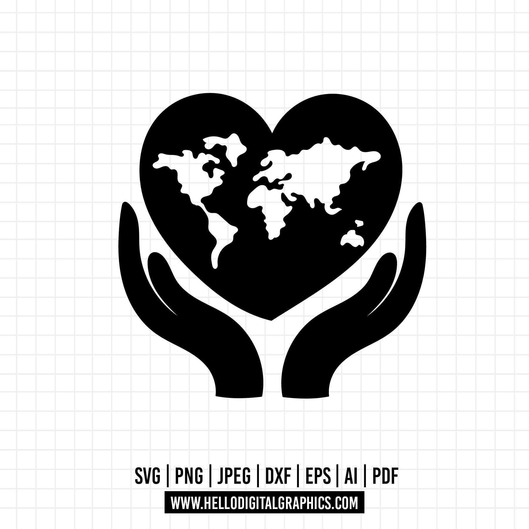 1334 world Map SVG, World Map Clipart, World Map Svg Cricut Cut File ...