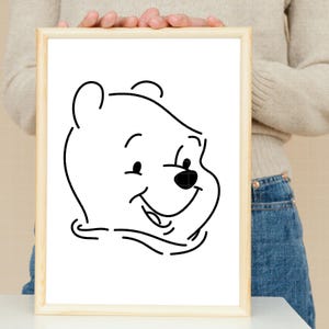546 - Winnie the Pooh Outline SVG, PNG, Eps - Winnie the Pooh Clipart ...