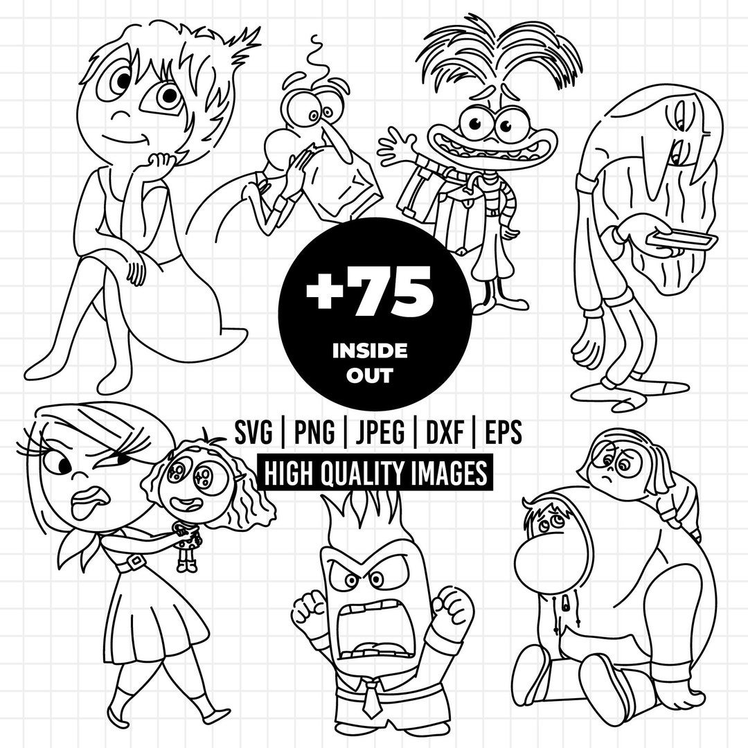 1512 - Mega Bundle Inside Out 2 SVG, EPS, PNG - Inside Out 2 New ...