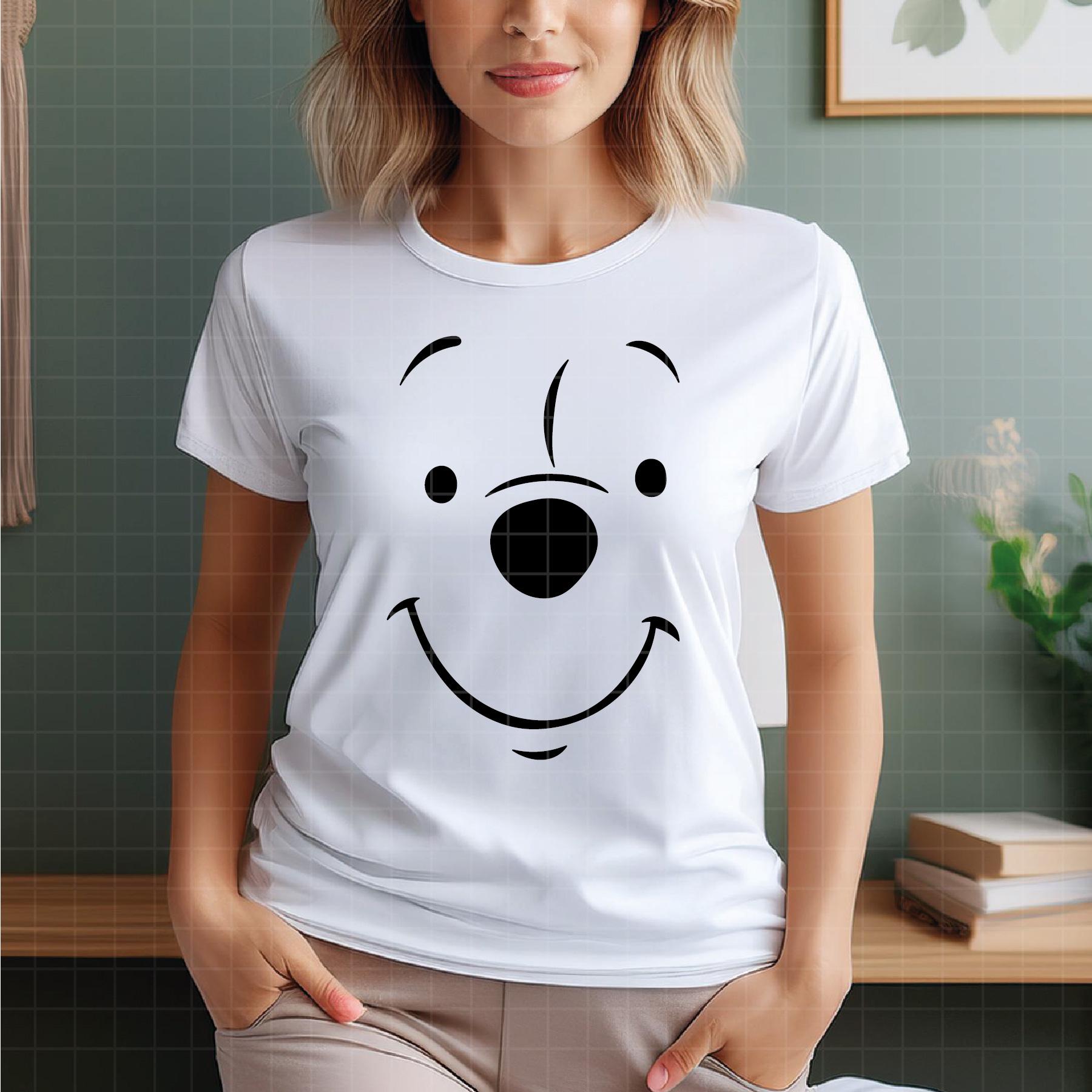 13 - Winnie the Pooh's Face SVG, EPS, PNG - Pooh Face Clipart Vector ...