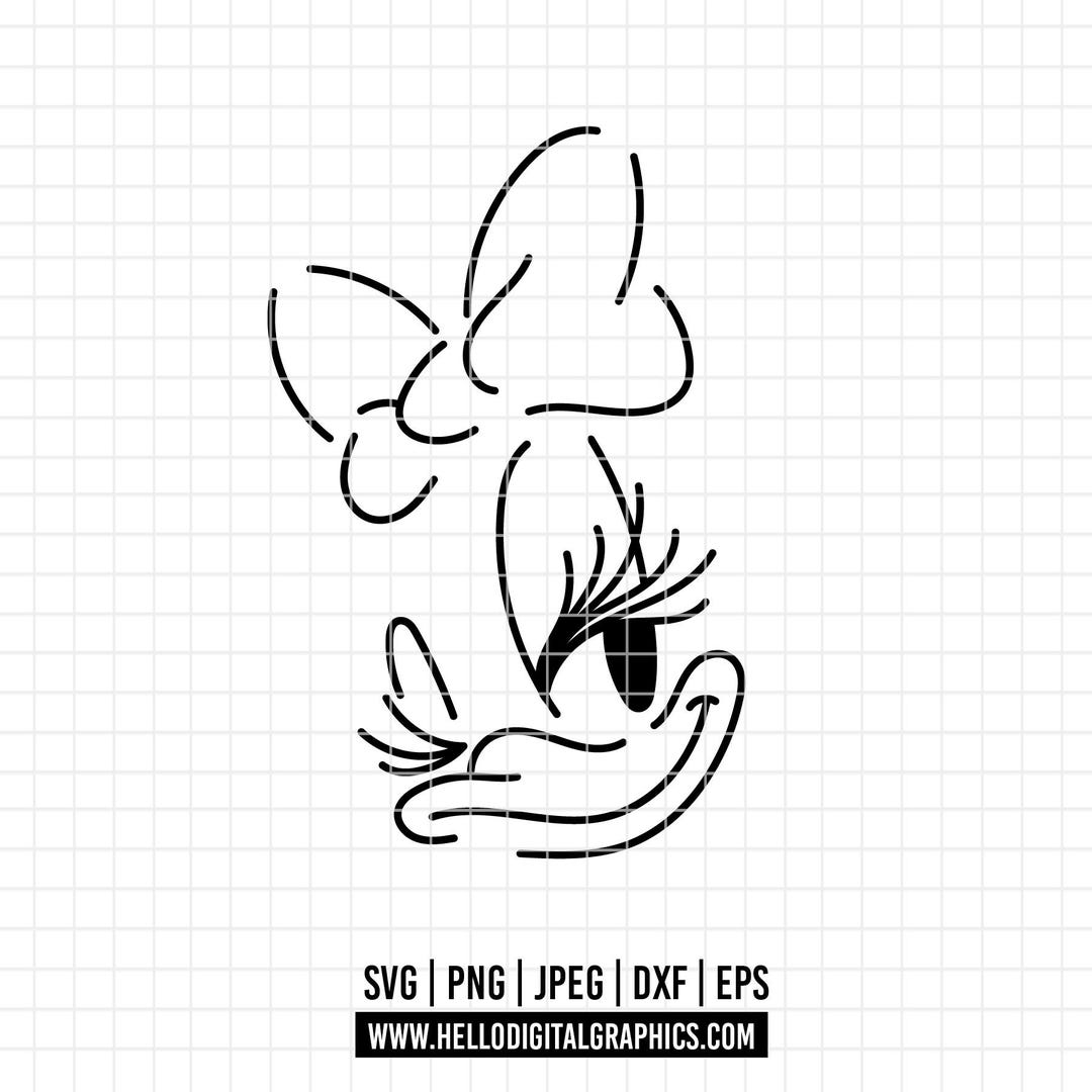 385 - Daisy Duck SVG, EPS, PNG - Daisy Duck Head Clipart Vector. Daisy ...