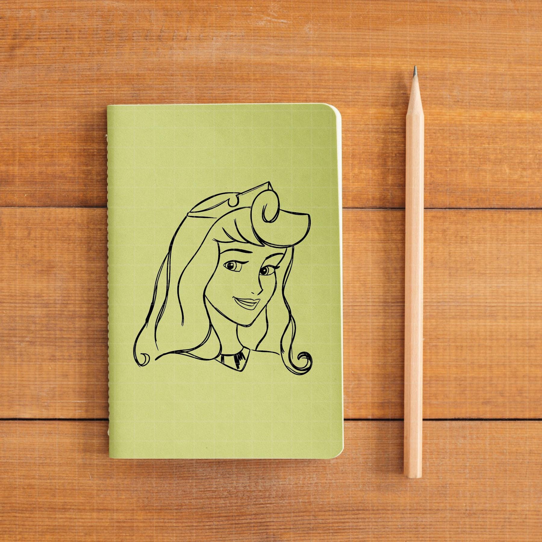 1687 - Disneyy Princess Aurora Sketch Pack Bundle SVG, EPS,PNG - Aurora ...