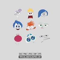 Anxiety PNG, Inside Out 2 PNG SVG, Inside Out 2 Anger, Joy, Disgust ...