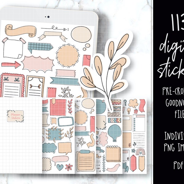 Printable Stickers Aesthetic - Etsy