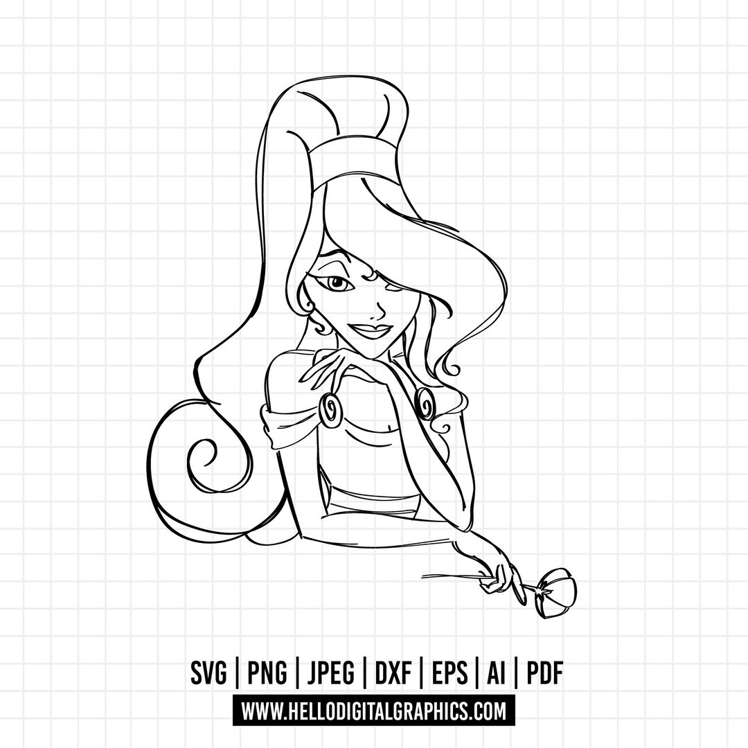 618 - Megara, Hercules Characters SVG, EPS, PNG - Hercules Characters ...