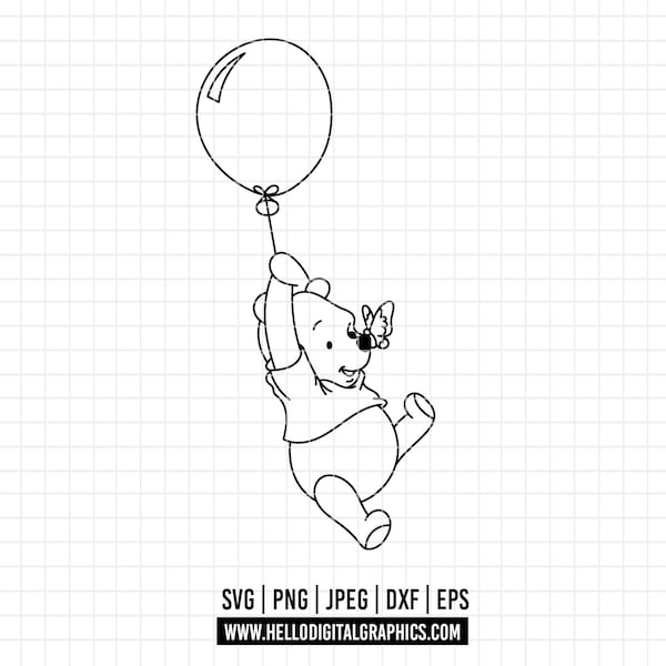 Pooh Bear Face Template - Etsy