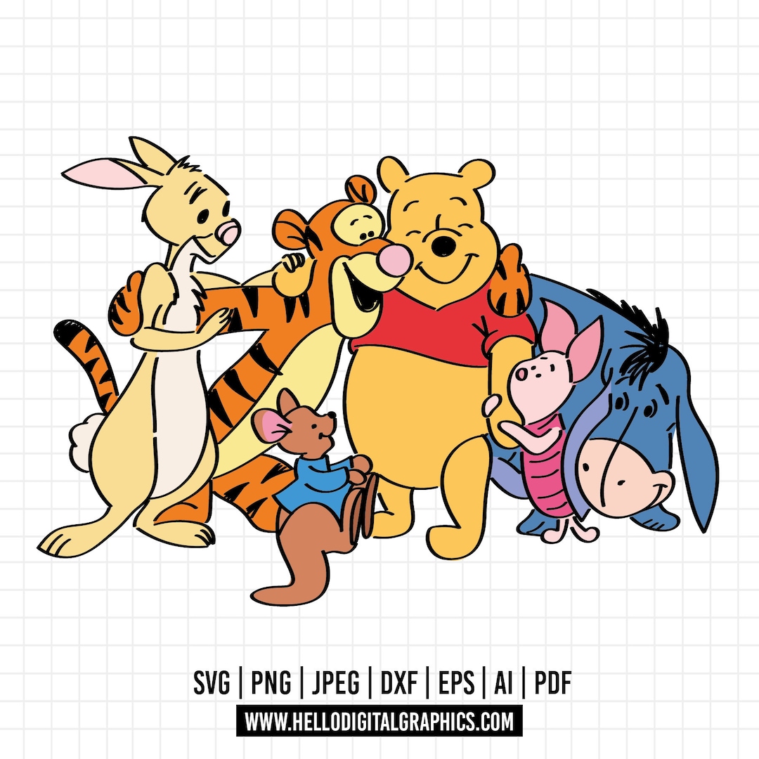 1132 - Winnie the Pooh SVG, Pooh Svg, Winnie the Pooh Vector, Winnie ...