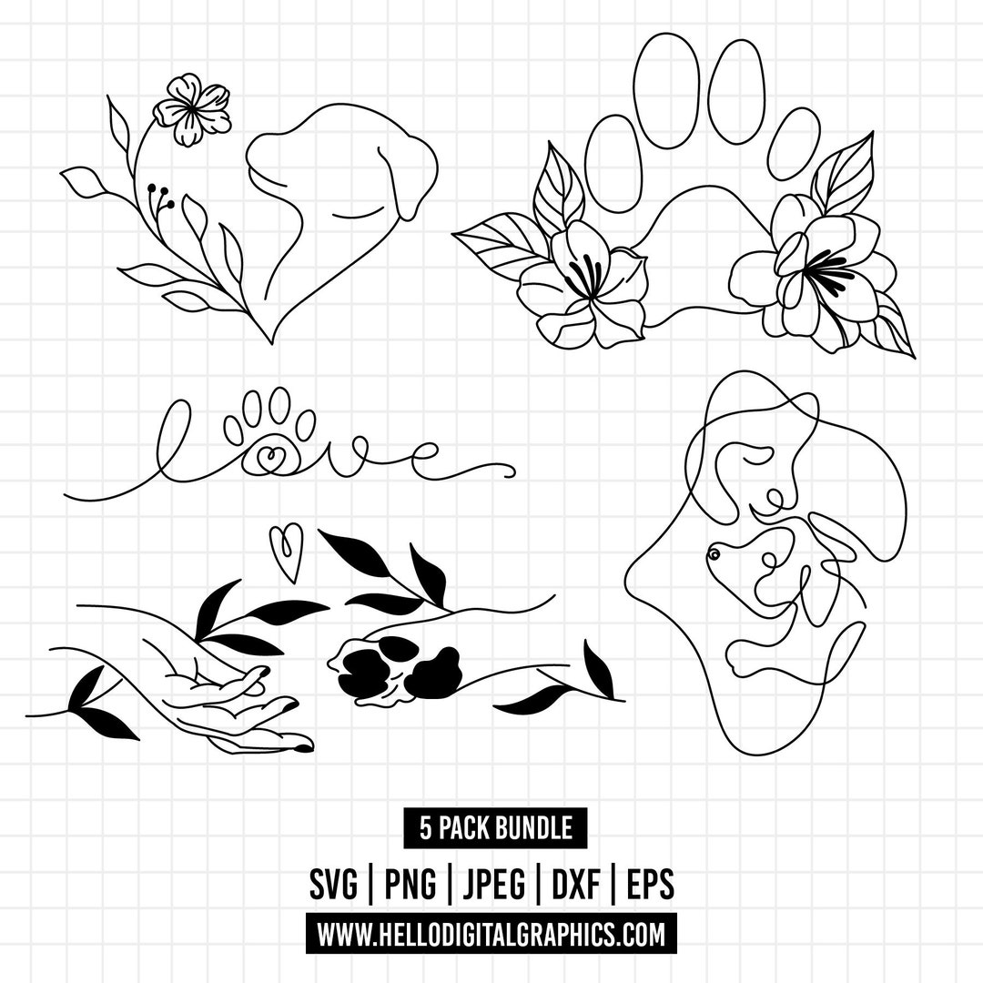 1308 -dog Svg/dog Clipart/dog Paw Svg/paw Svg/animal Paw Svg/animal Svg ...