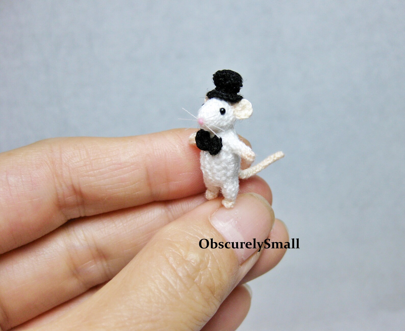 Miniature Crochet Groom and Bride Mouse - Amigurumi Mouse - Made to ...