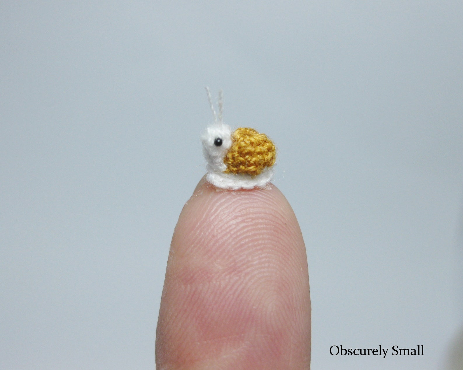 Crochet Micro Tiny Snail - Amigurumi Snail - Made to Order - Etsy