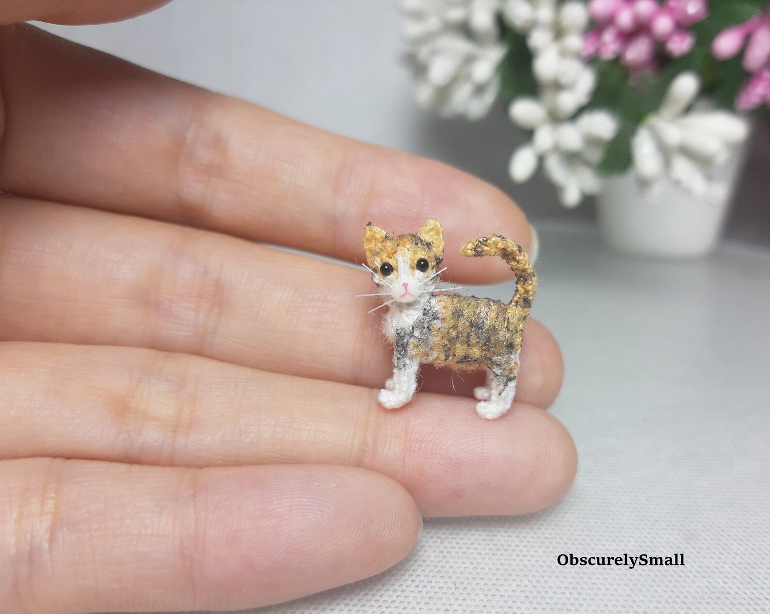 Tiny Crochet Cat Amigurumi Cat Mini Crochet Cat | Etsy