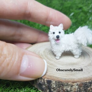 Miniature Samoyed - Micro Crochet Dog - Amigurumi Dog Stuff Animal ...