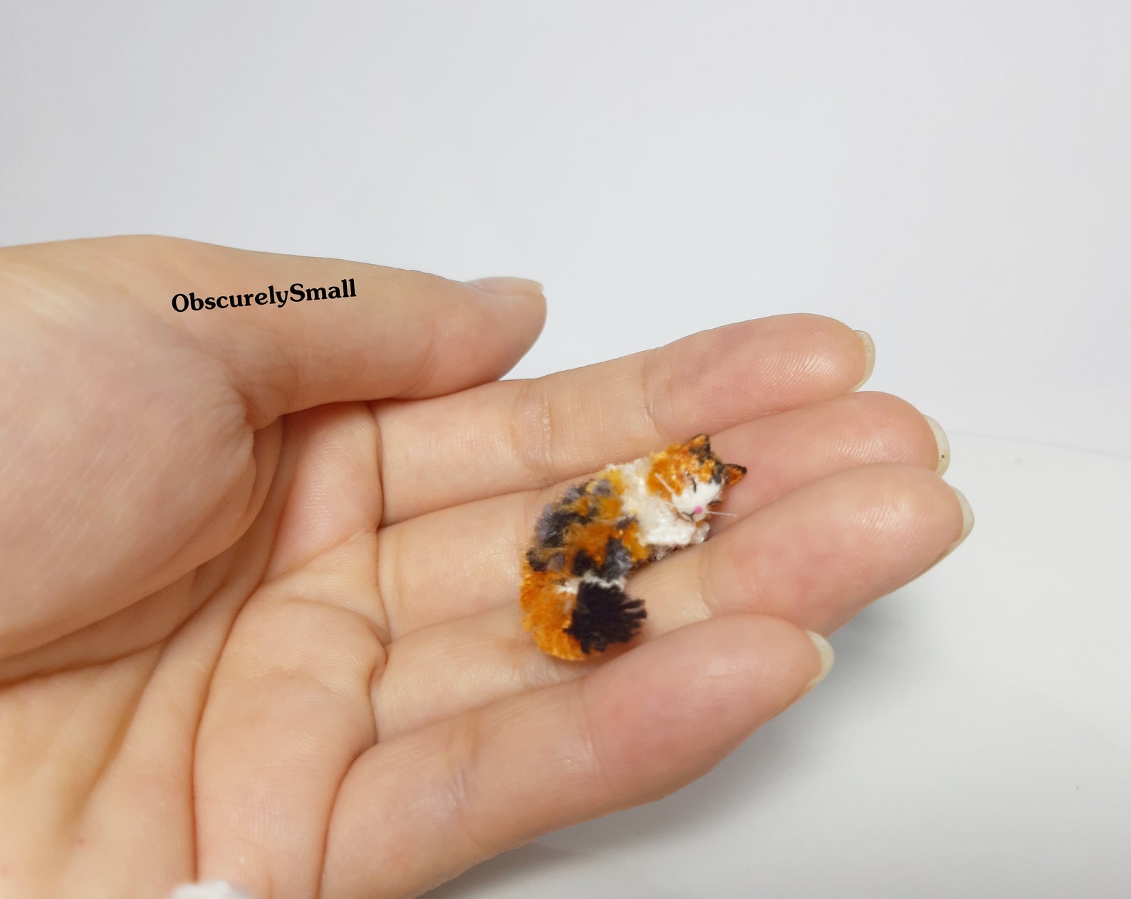 Miniature Calico Cat Amigurumi Tiny Cat Micro Crochet Cat - Etsy UK