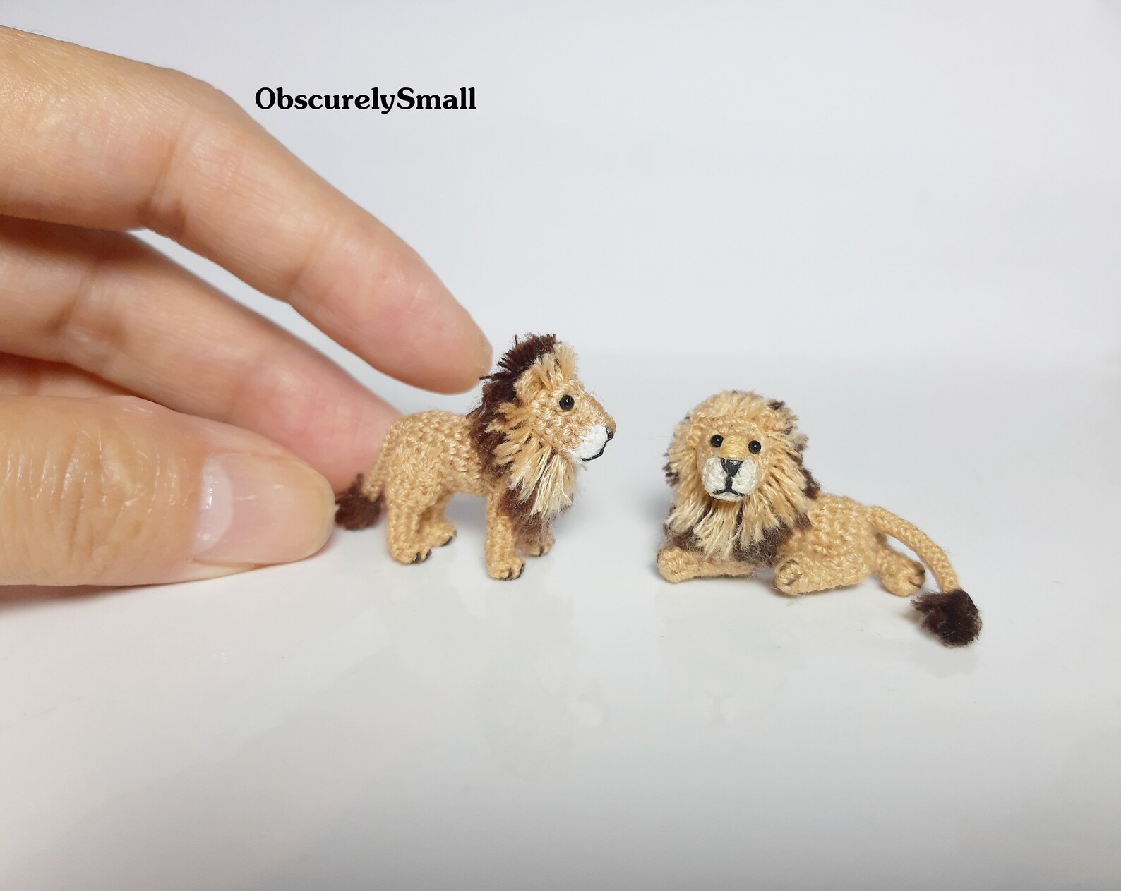 Miniature Crochet Lion - Amigurumi Lion - Made to Order - Etsy