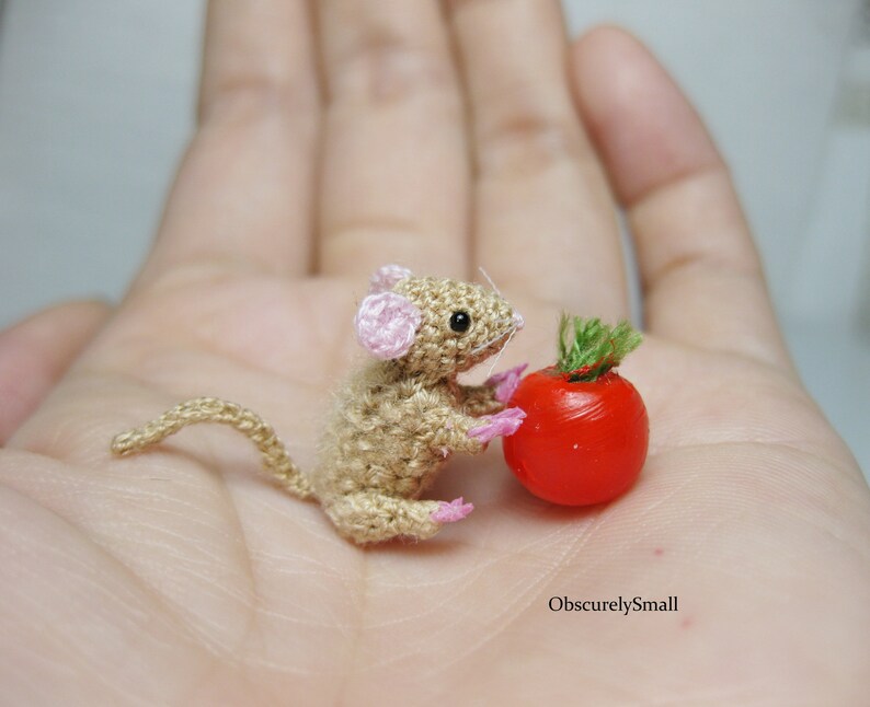 Tiny Crochet Rat Amigurumi Rat Made to Order | Etsy