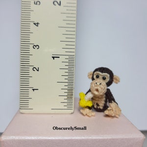 Miniature Chimpanzee Baby Crochet - Amigurumi Monkey - Tiny Chimp ...