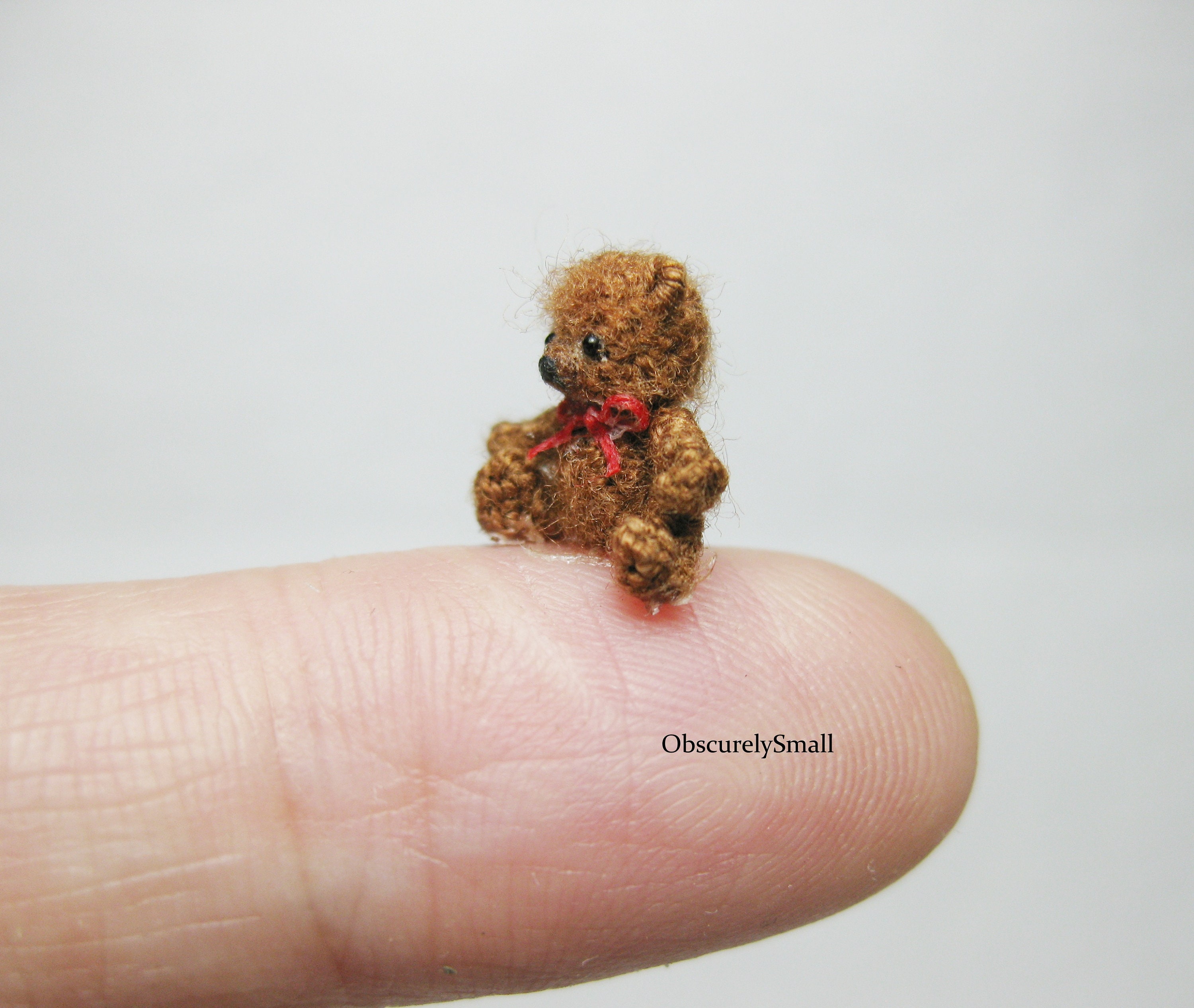 Extreme Micro Teddy Bear Amigurumi Teddy Bear Made to | Etsy