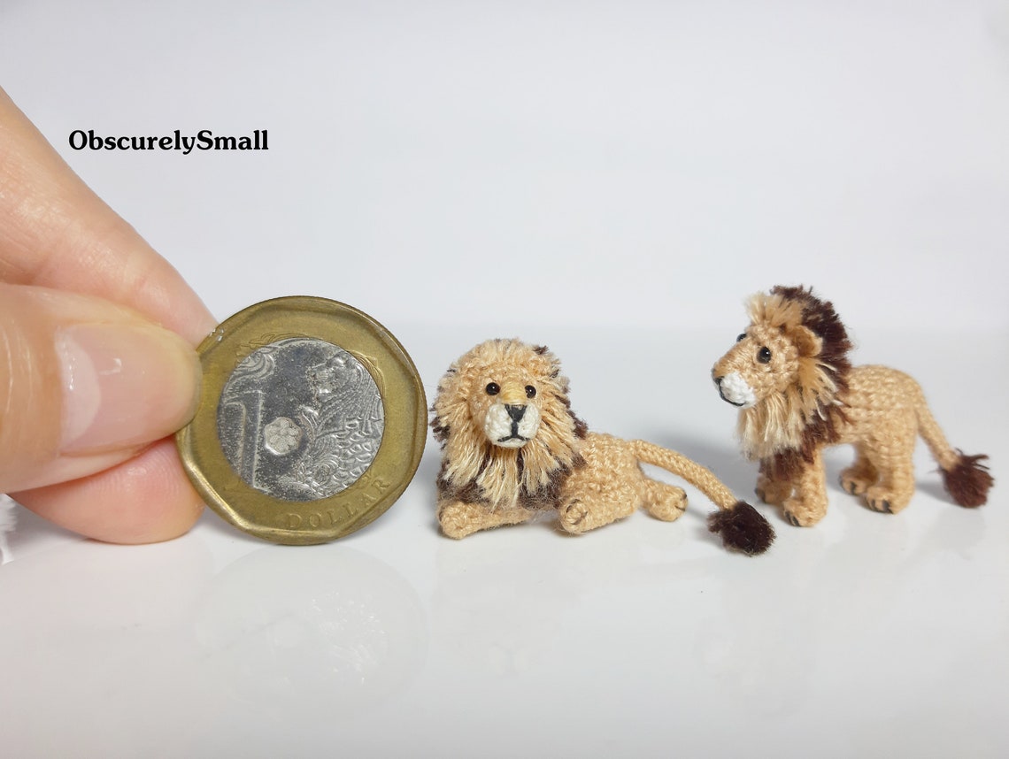 Miniature Crochet Lion - Amigurumi Lion - Made to Order - Etsy