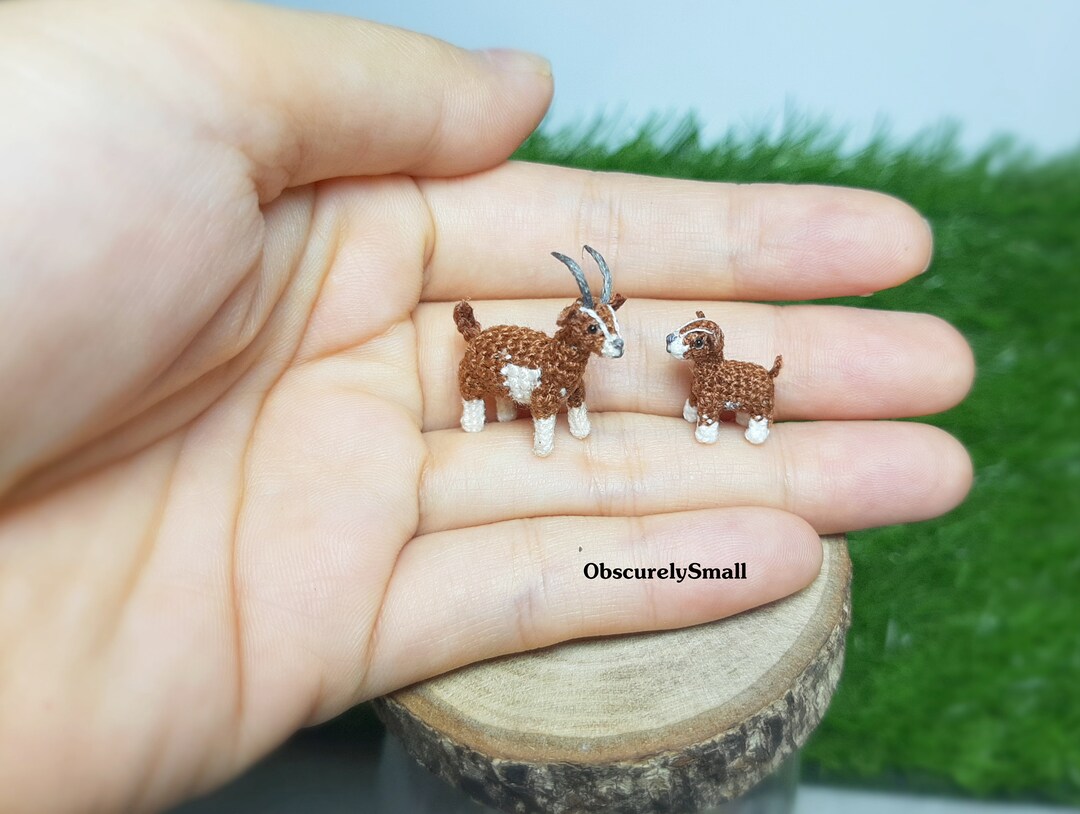Miniature Crochet Goat - Amigurumi Goat - Made to Order - Etsy