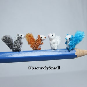 Tiny Crochet Squirrel - Miniature Amigurumi Squirrel - Made to Order - Etsy
