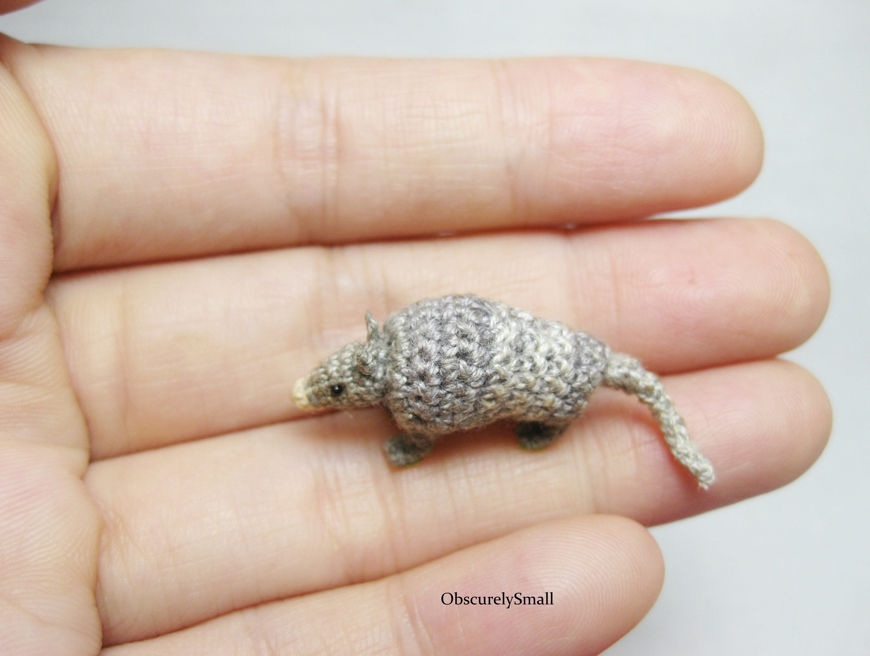 Miniature Crochet Armadillo Amigurumi Armadillo Made to | Etsy