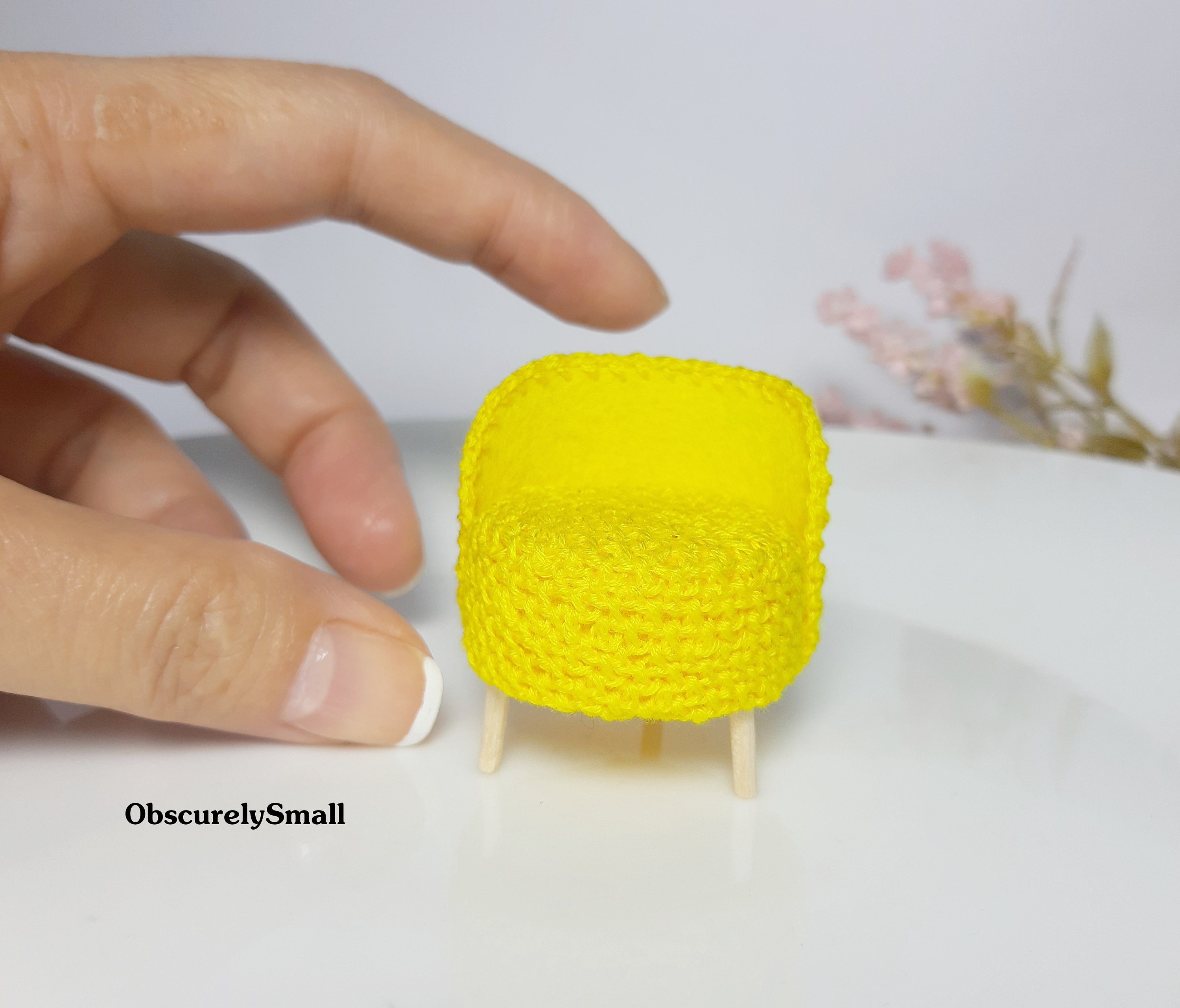 Doll Chair Mini Crochet Chair Crocheted Amigurumi Armchair - Etsy