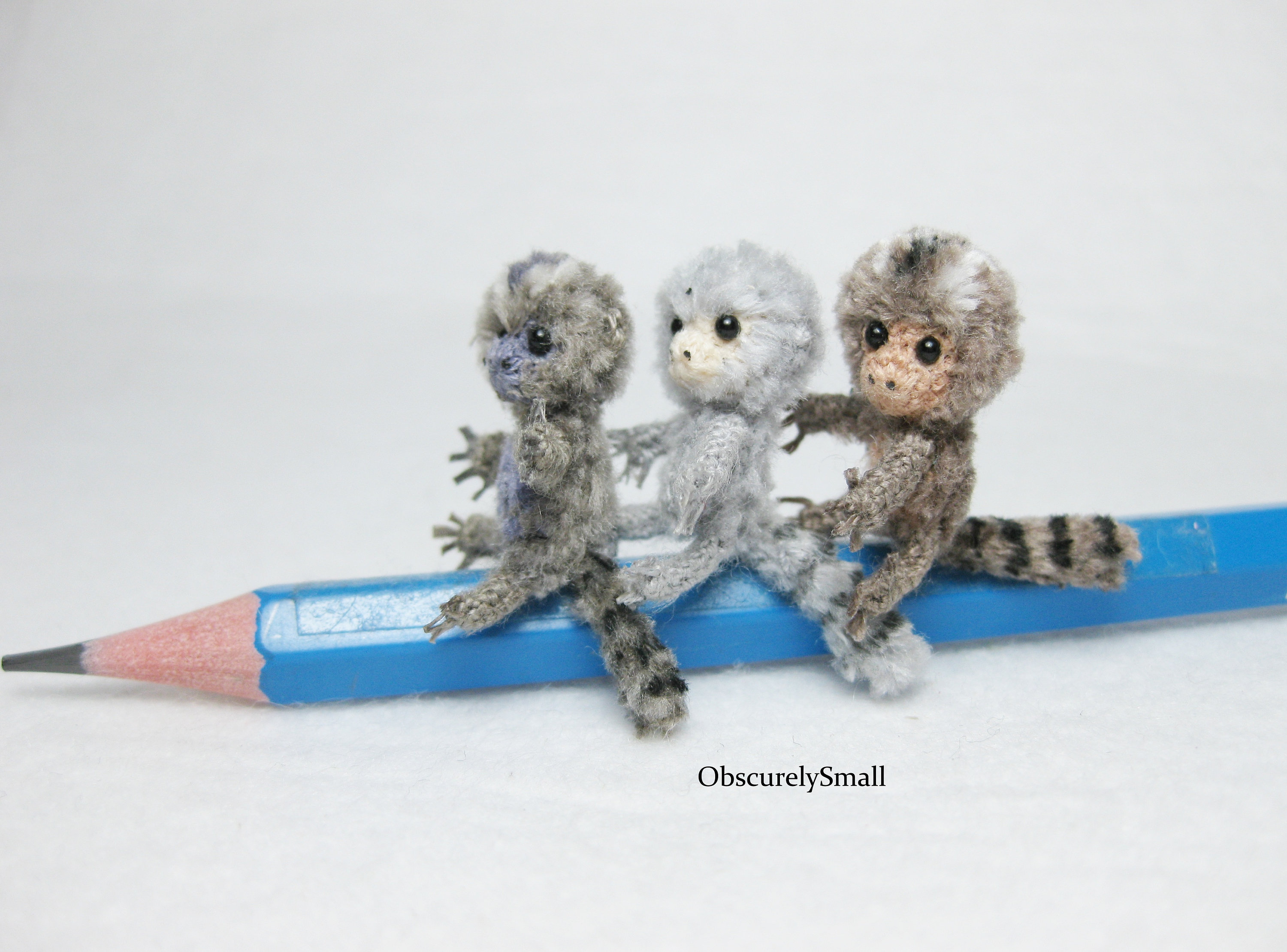 Extreme Tiny Crochet Marmoset Monkey - Amigurumi Monkey - Made to Order ...