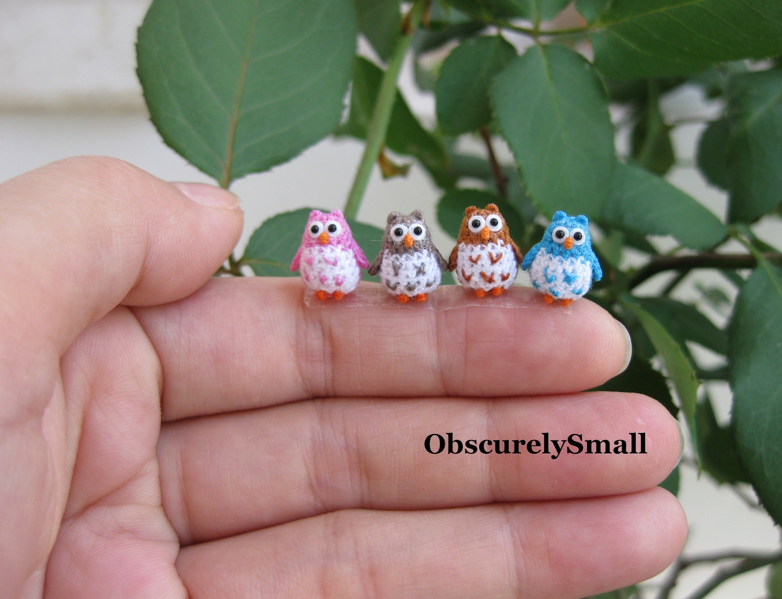 Extreme Miniature Crochet Owl Amigurumi Owl Made to Order | Etsy
