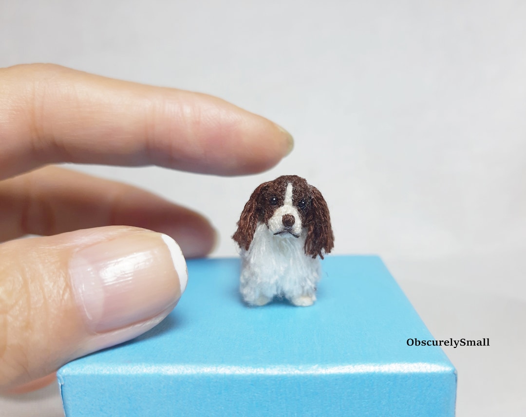 Mini Springer Spaniel - Tiny Crochet Springer Spaniel - Amigurumi Dog ...