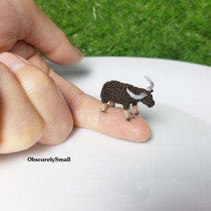 Crochet Water Buffalo Pattern: Mini Amigurumi Animal (PDF Pattern) - Etsy