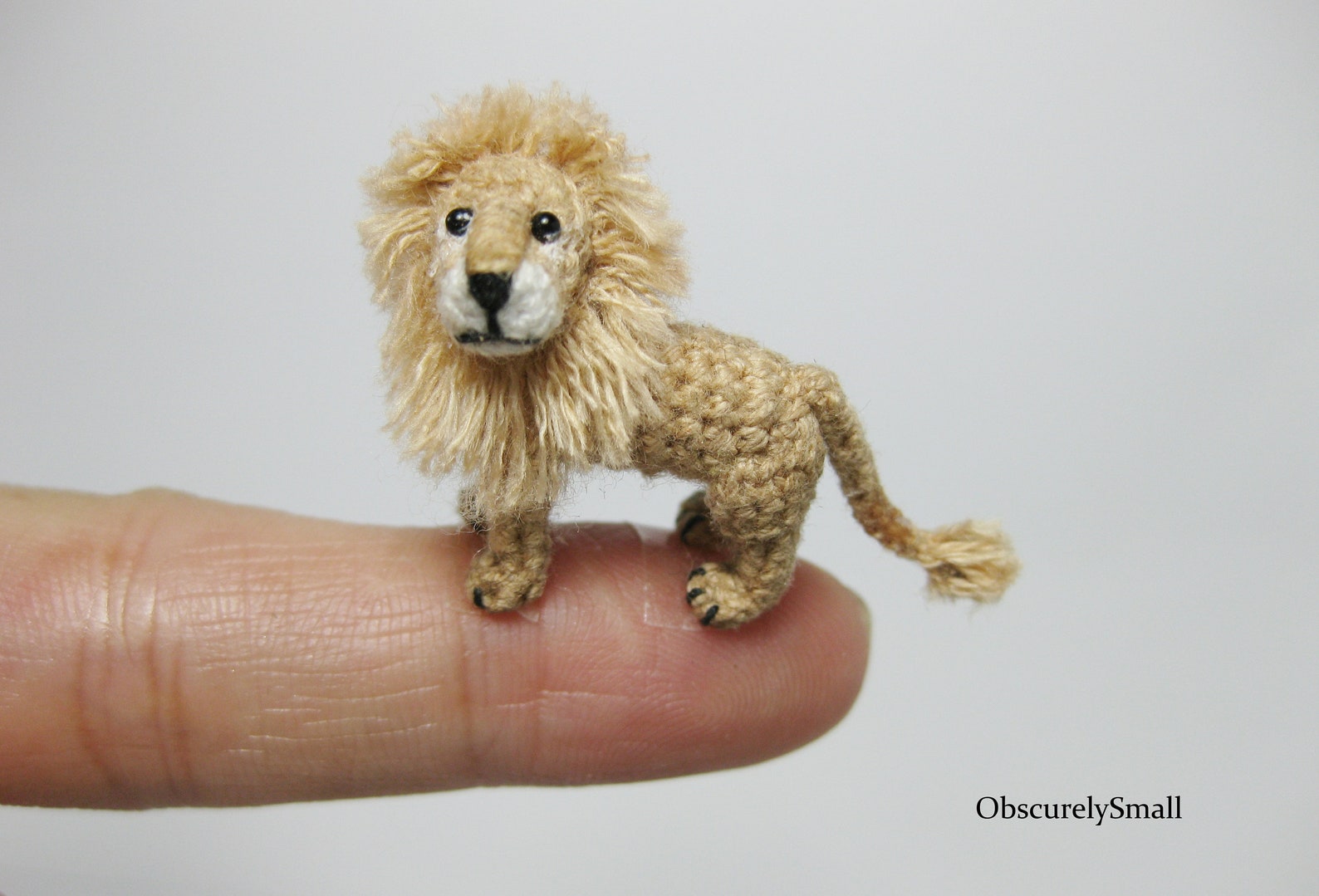 Miniature Crochet Lion - Amigurumi Lion - Made to Order - Etsy