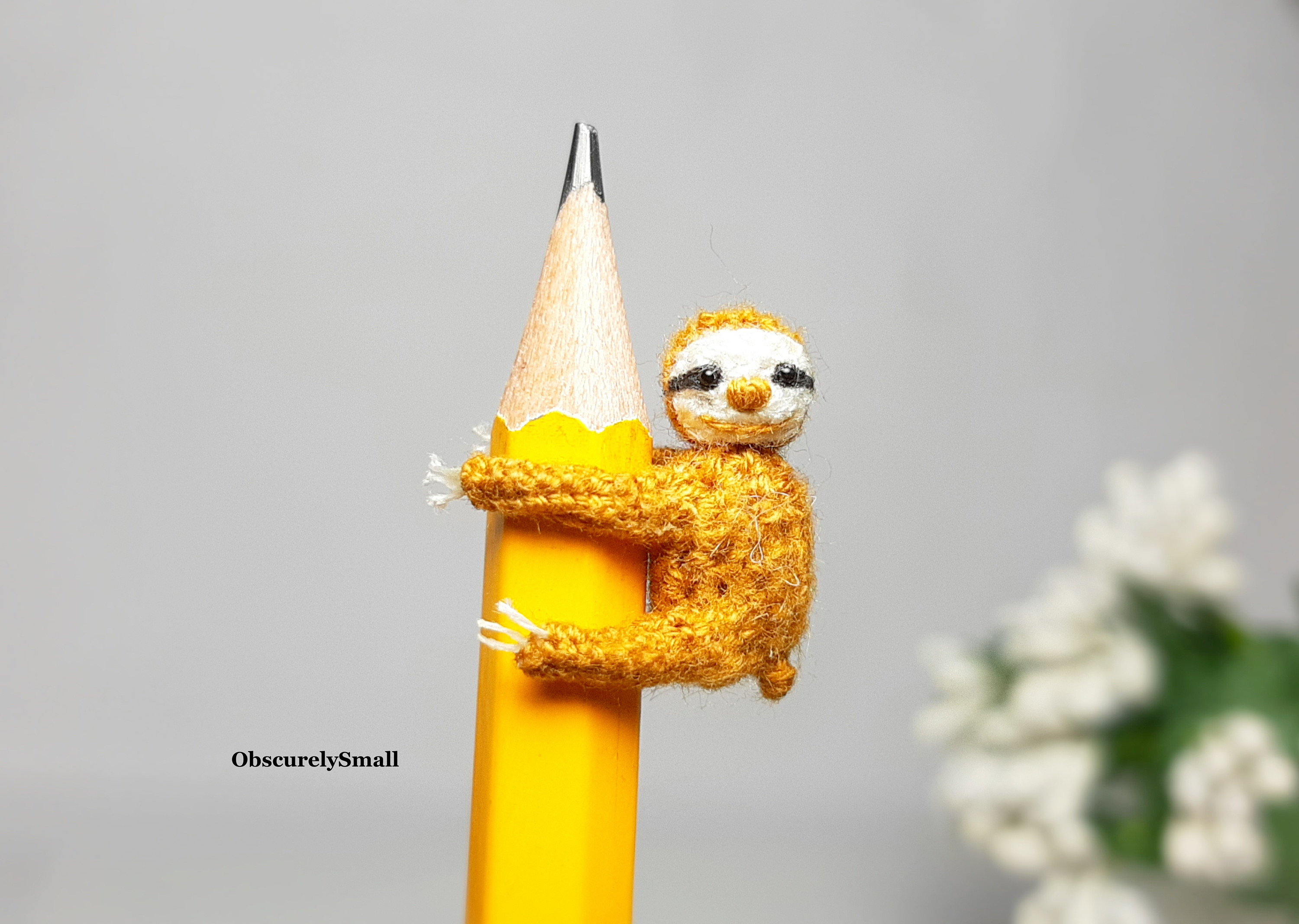 Miniature 0.7 Inch Crochet Sloth - Amigurumi Sloth - Made to Order - Etsy