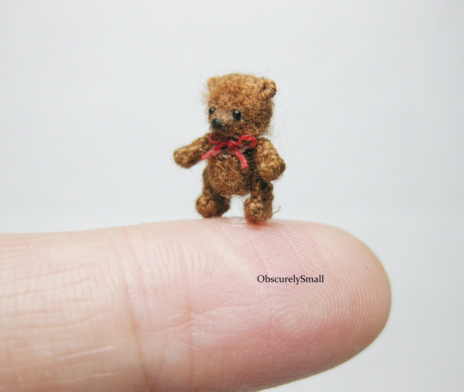 Extreme Micro Teddy Bear Amigurumi Teddy Bear Made to | Etsy