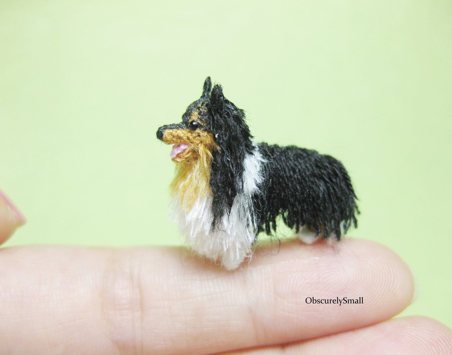 Tiny Crochet Rough Collie Amigurumi Dog Made to Order - Etsy