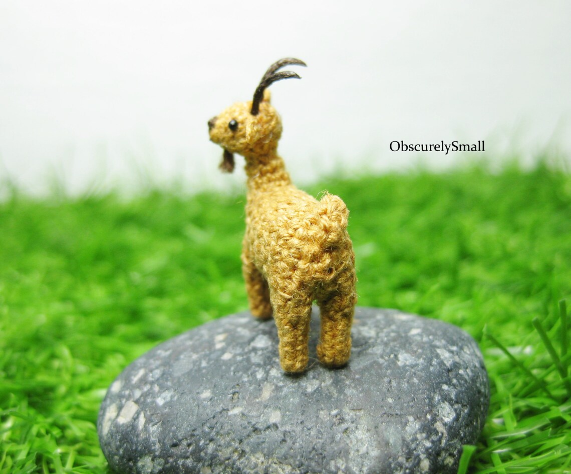 Tiny Crochet Goat Amigurumi Goat Made to Order - Etsy