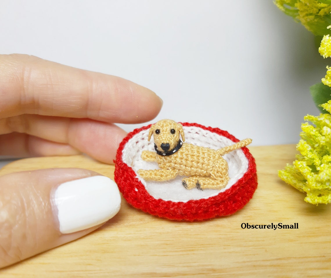 Tiny Labrador Crochet Miniature Labrador Tiny Amigurumi - Etsy