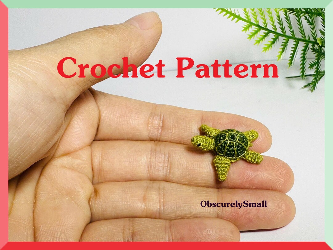 Pattern Turtle - Mini Crochet Turtle - Amigurumi Pattern - English PDF ...