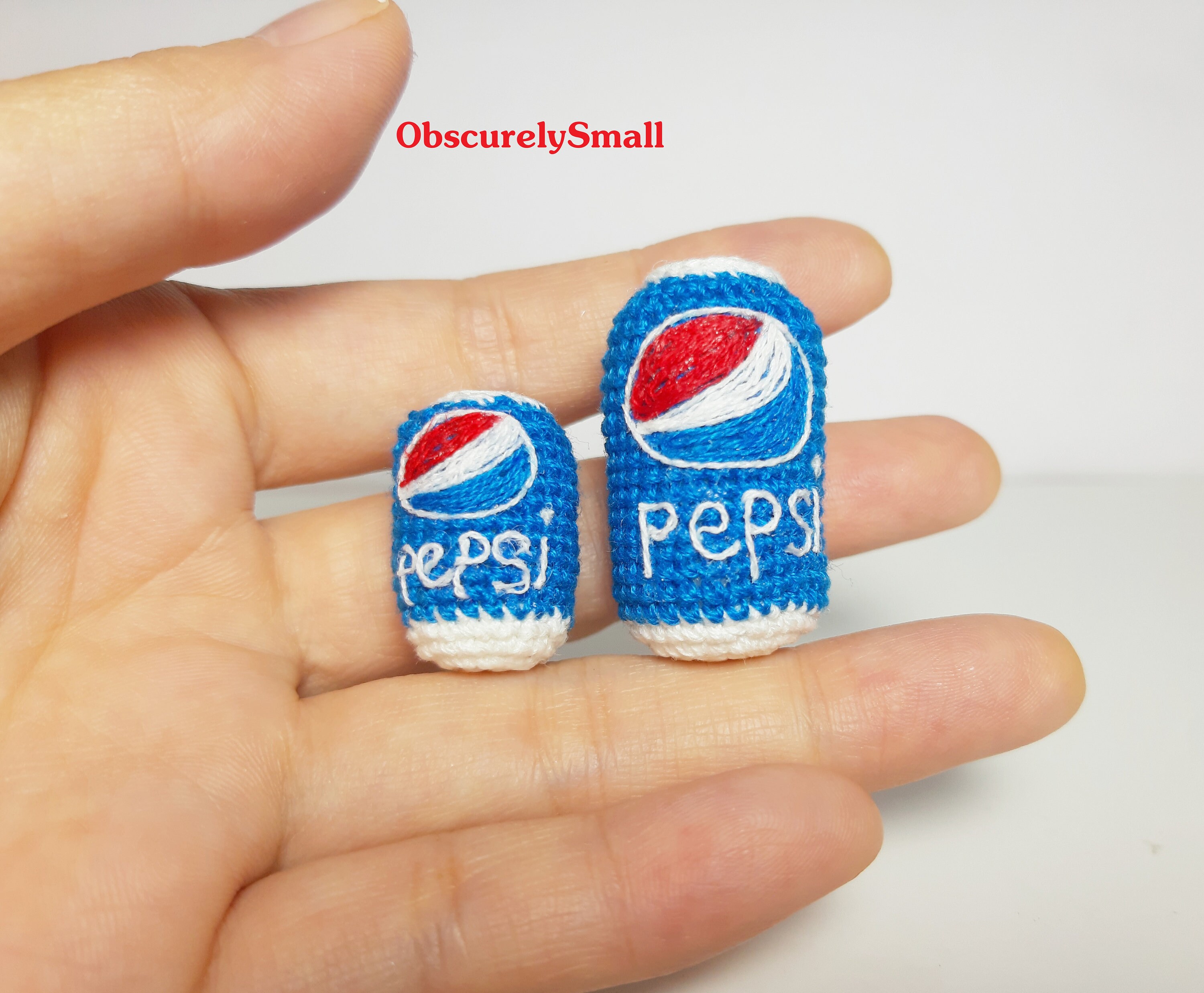 Pepsi Can of Pepsi Crochet Mini Can of Pepsi Amigurumi - Etsy
