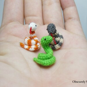 Tiny Crochet Snake - Amigurumi Snake - Made to Order. - Etsy