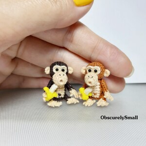 Miniature Chimpanzee Baby Crochet - Amigurumi Monkey - Tiny Chimp ...